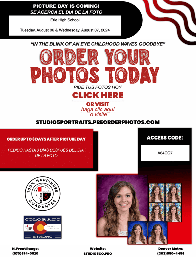 Picture day is Tuesday, August 6th & Wednesday, August 7th!! – Erie ...